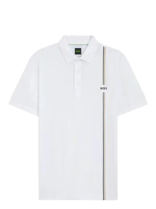 BOSS Logo-print Polo Shirt - White
