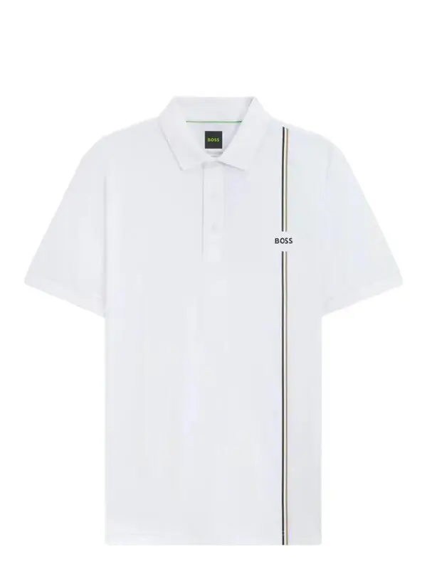 BOSS Logo-print Polo Shirt - White