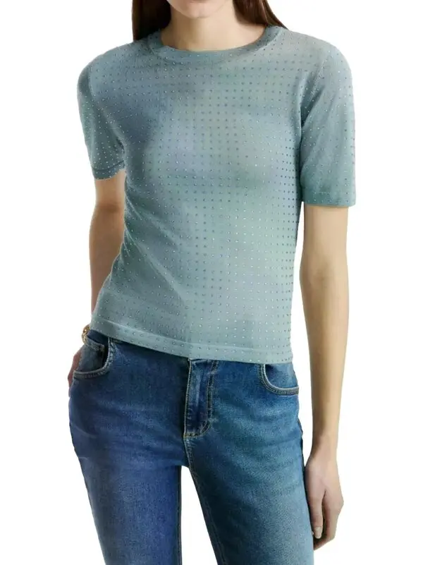 Marella Embellished T-shirt - Blue