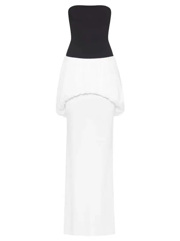 CHATS BY C.DAM Katherine Strapless Draped Maxi Dress - White