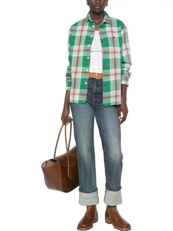 Polo Ralph Lauren Plaid Pattern Shirt - Green