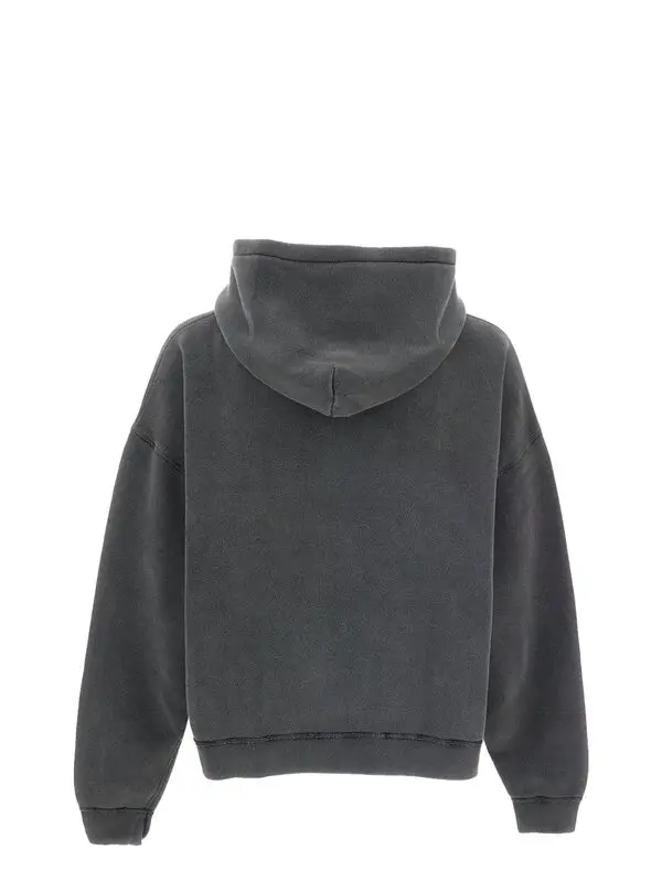 SUNFLOWER Boxy-cut Organic-cotton Hoodie - Grey