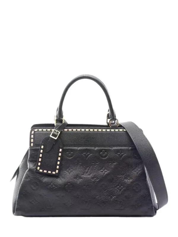 LOUIS VUITTON Vosges Mm Monogram Empreinte Tote Bag - Black