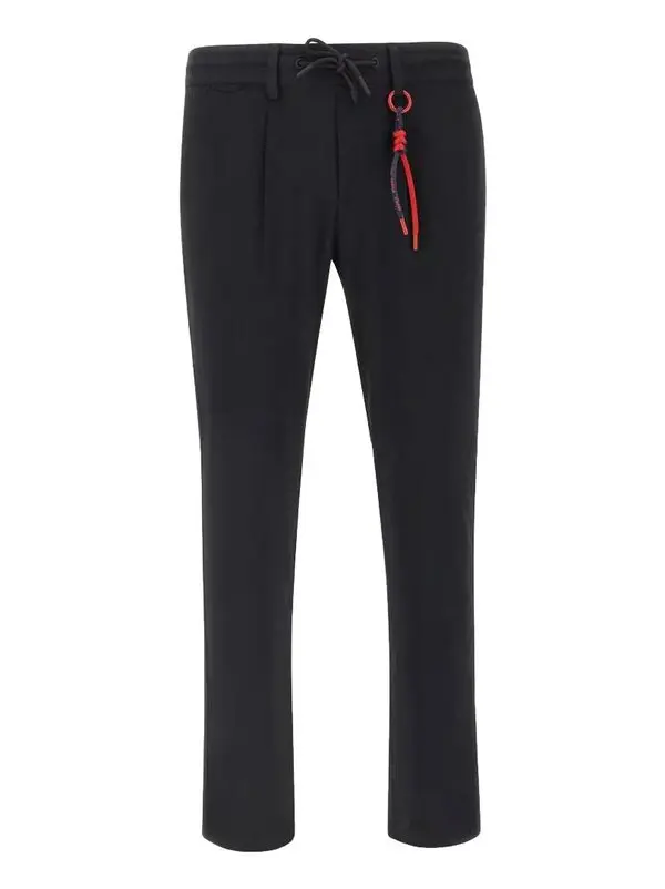 PEOPLE OF SHIBUYA Ochi Drawstring-waist Trousers - Black