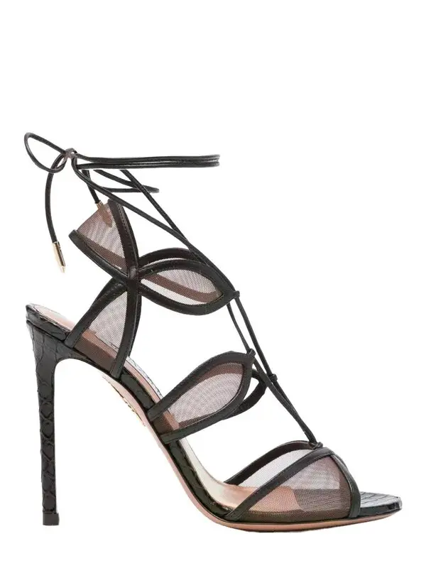 AQUAZZURA Lace-up Stiletto Pumps - Black