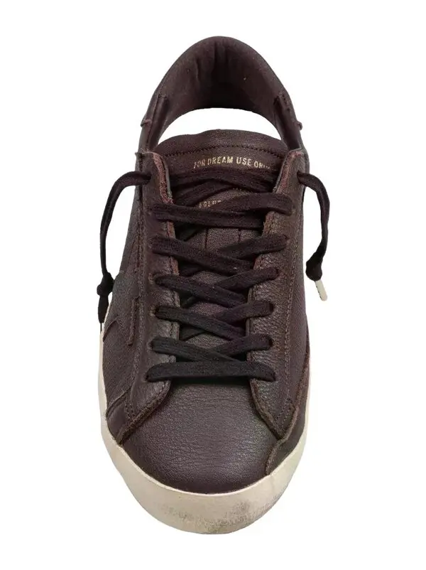 GOLDEN GOOSE Super-star Lace-up Sneakers - Brown