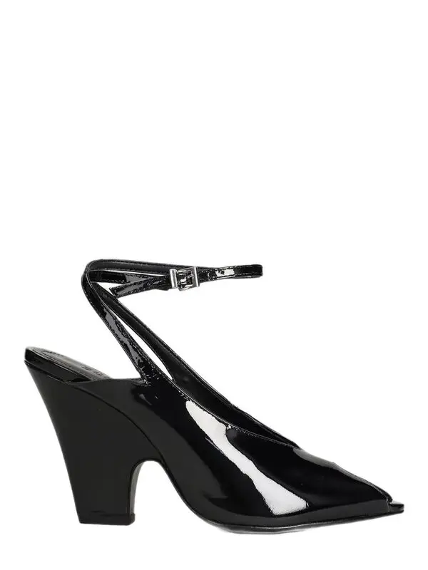 Schutz Patent Leather Ankle Strap Pumps - Black