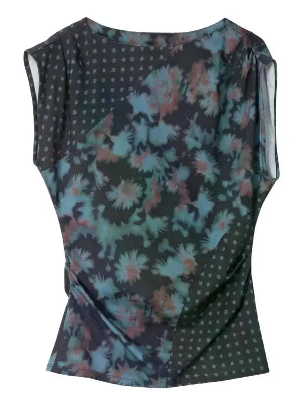 3.1 Phillip Lim Draped Cap Sleeve Top - Black
