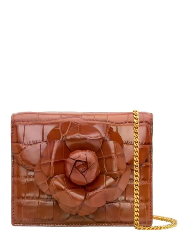 Oscar De La Renta Mini Tro Clutch Bag - Brown