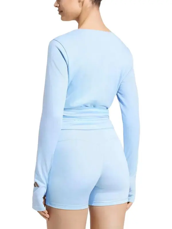 Adidas Studio Soft Wrap Top - Blue