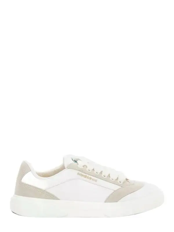 Casablanca Multi-texture Panelled Sneakers - White