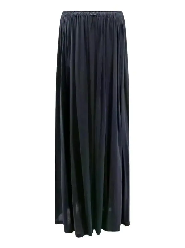 Max Mara Pleated Maxi Skirt - Blue