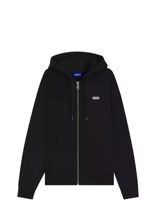 Hugo Zip Hoodie - Black