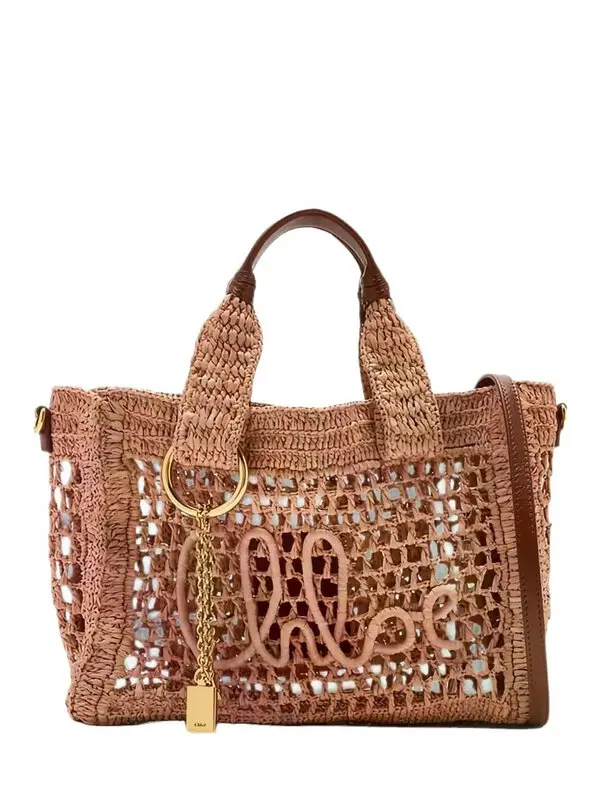 Chloé Raffia Tote Bag - Brown
