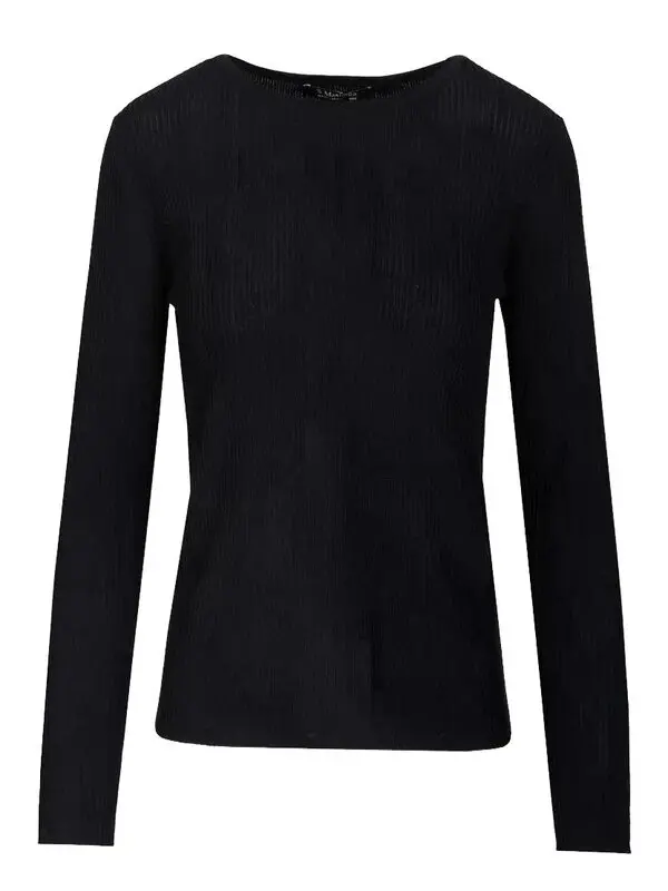 Max Mara Long Sleeve Crewneck T-shirt - Blue