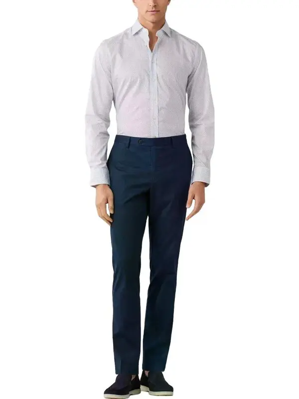 HACKETT LONDON Cotton Shirt - Blue