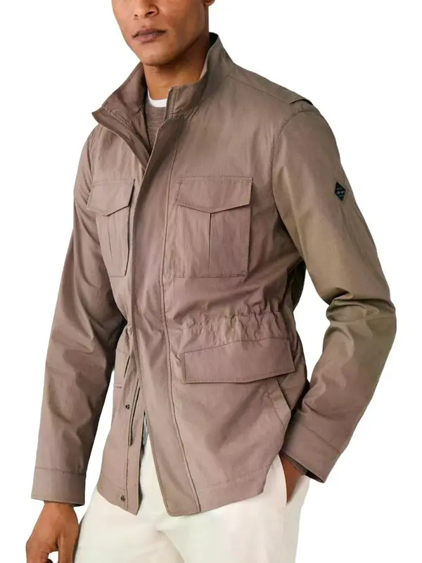 HACKETT LONDON Velospeed Patch Military Jacket - Neutrals