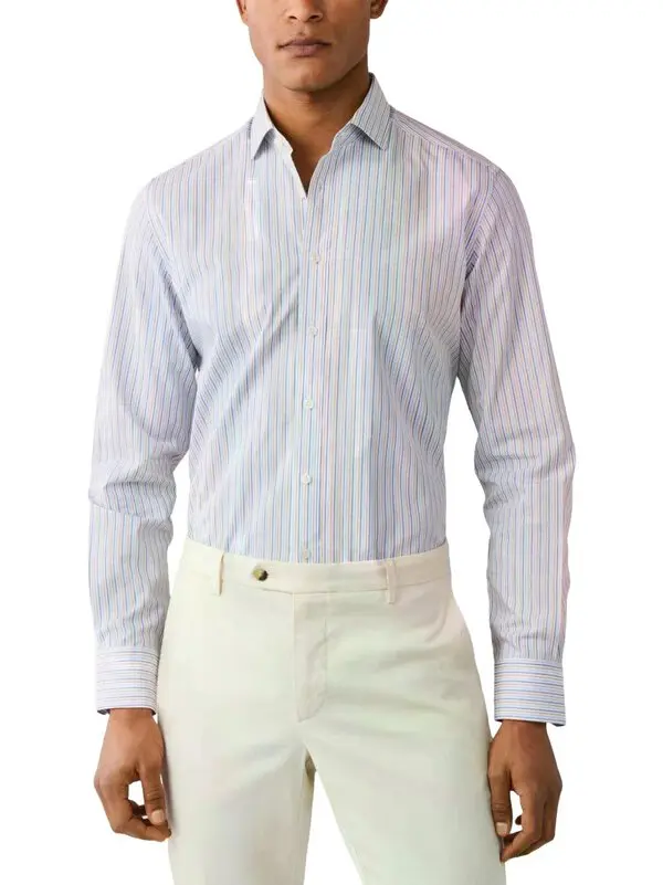 HACKETT LONDON Striped Shirt - Blue