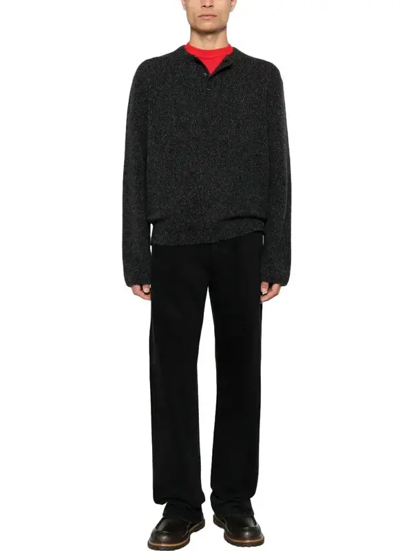 DIANA STUDIO Henley Neck Sweater - Grey
