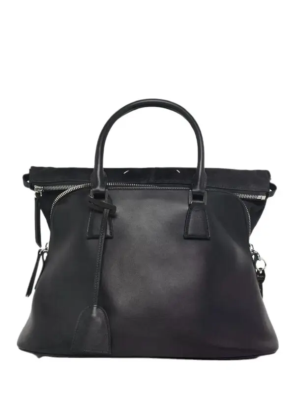 MAISON MARGIELA 5ac Soft Calf Leather Shoulder Bag - Black