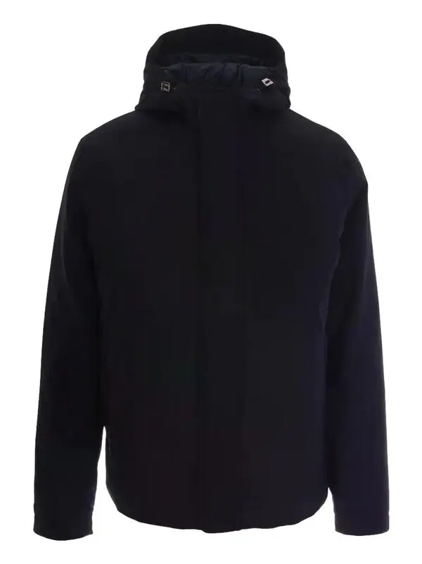 Herno Hooded Concealed-fastening Jacket - Blue