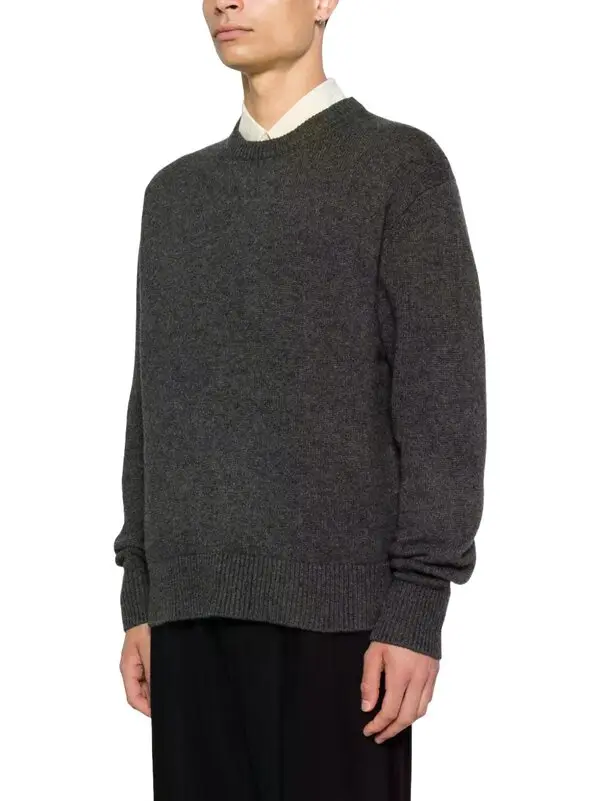DIANA STUDIO Ribbed-trim Crew-neck Sweater - Grey