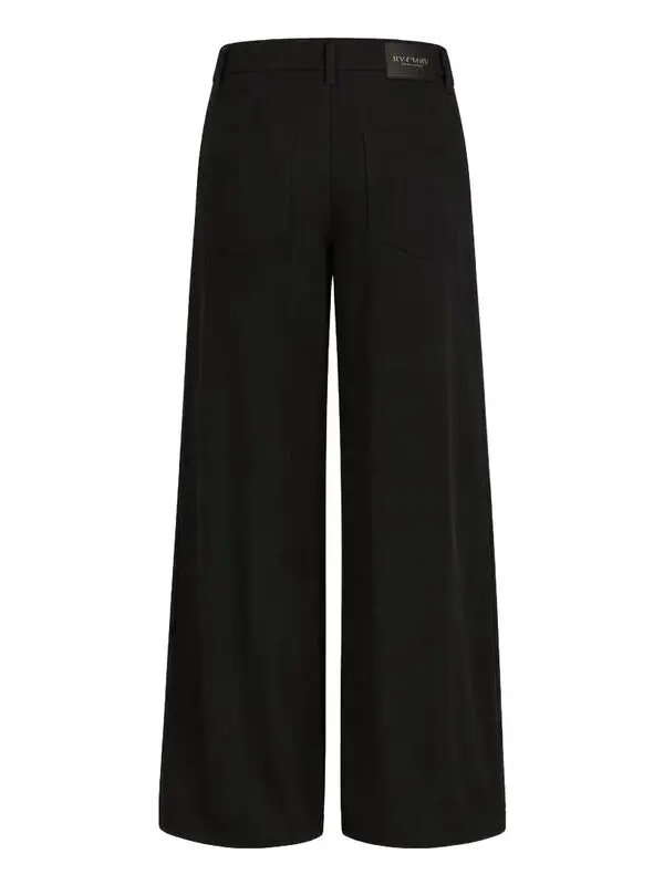 CAMBIO Eleven Wide-leg Trousers - Black