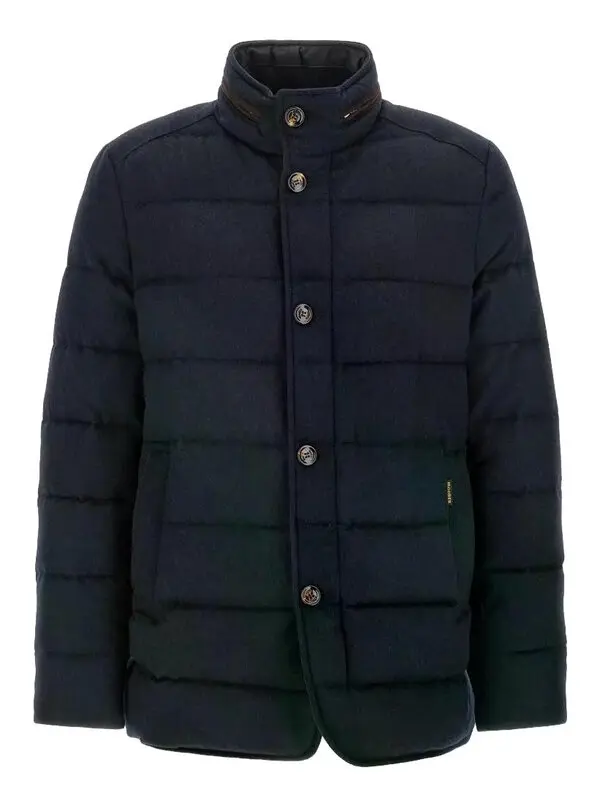 MOORER Nolde-ls9 Quilted Jacket - Blue