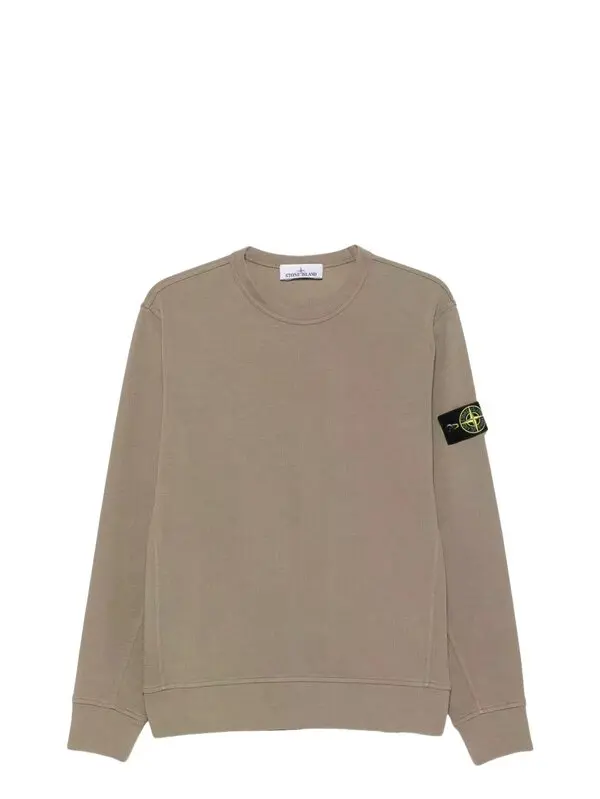 Stone Island Logo Patch Sweatshirt - Green
