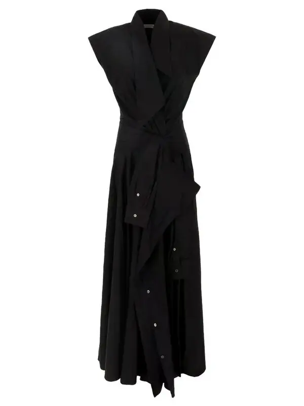 Viktor & Rolf Deconstructed Sleeveless Maxi Dress - Black