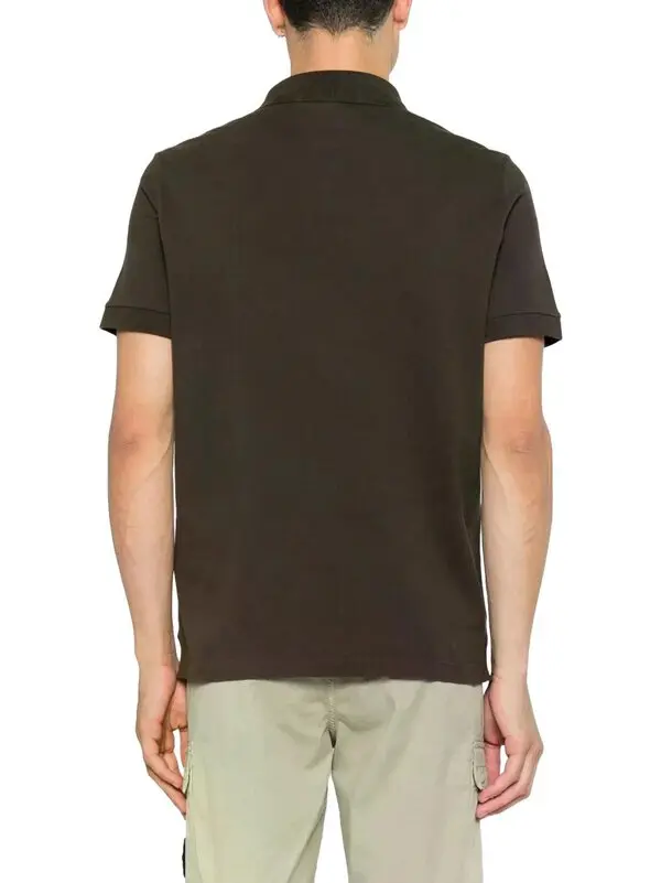 Stone Island Logo-patch Polo Shirt - Green