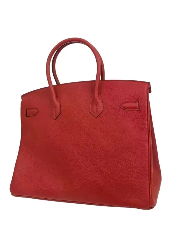Hermès 2014 35 Birkin Tote Bag - Red