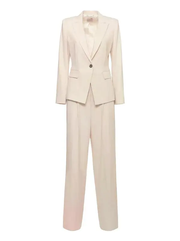 EMME Peak-lapel Flap-pocket Suit - Neutrals