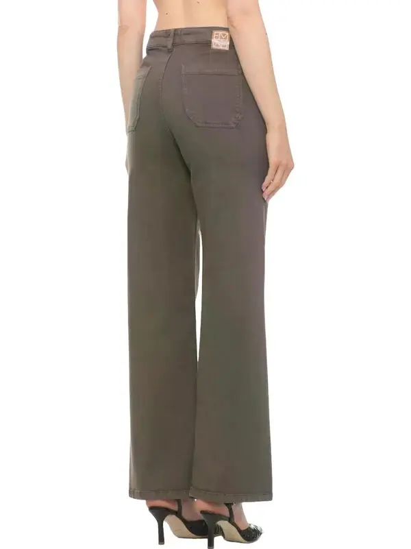 EMME Emmbaschi Patch-pocket Wide-leg Jeans - Brown