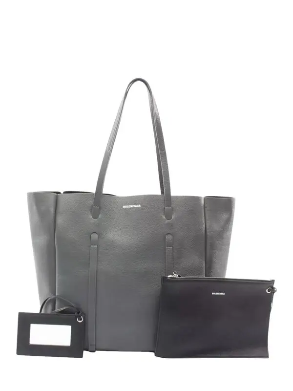 Balenciaga Leather Tote Bag - Grey