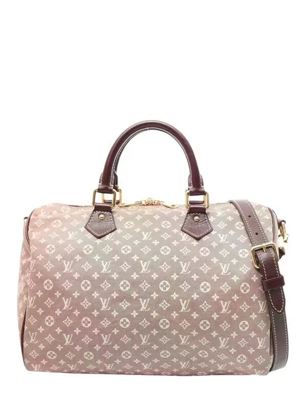 LOUIS VUITTON Monogram Idylle Speedy Bandouliere 30 Satchel - Brown