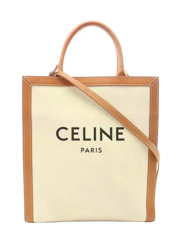 Celine Vertical Cabas Satchel - Brown