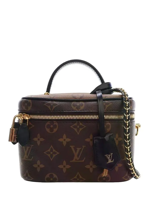 LOUIS VUITTON Monogram Reverse Vanity Pm Satchel - Brown