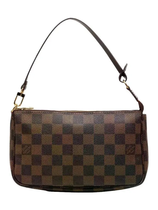 LOUIS VUITTON Damier Ebene Pochette Accessories Shoulder Bag - Brown