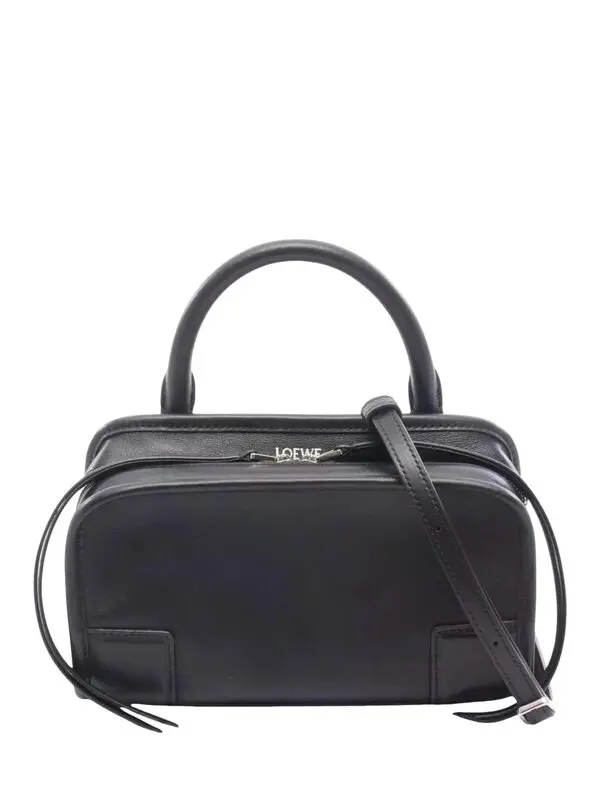 Loewe Mini Leather Amazona Satchel - Black