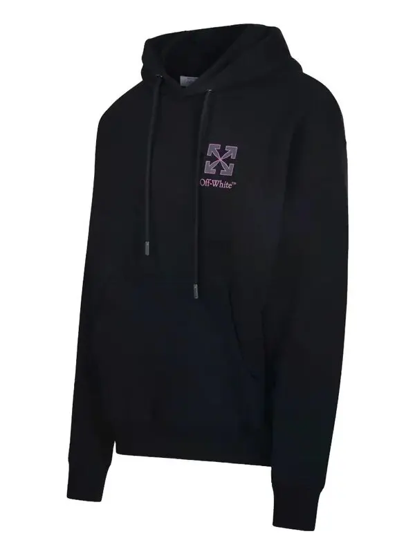 Off-White Arrows Print Hoodie - Black