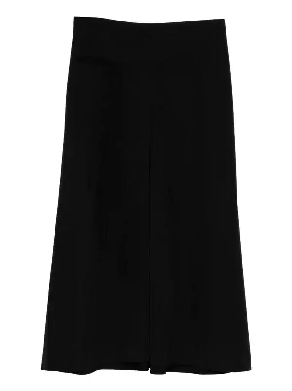 Y’s Wool Gabardine Skirt - Black