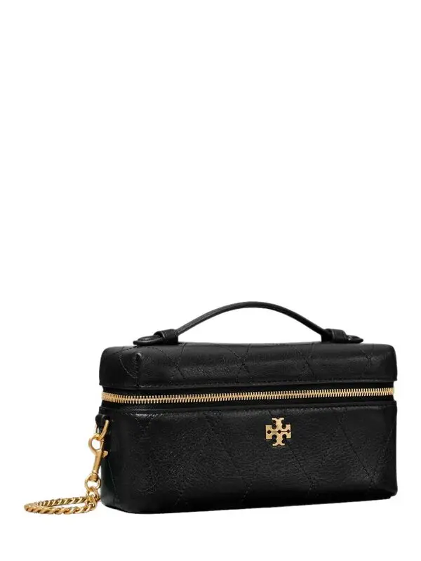 Tory Burch Charlie Quilted Leather Mini Bag - Black
