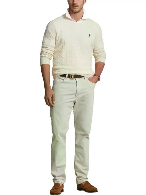 Polo Ralph Lauren Cable Knit Crewneck Sweater - Neutrals
