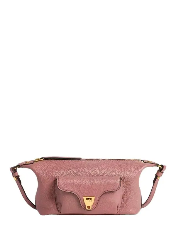 COCCINELLE Beat Generation Grained-leather Shoulder Bag - Pink