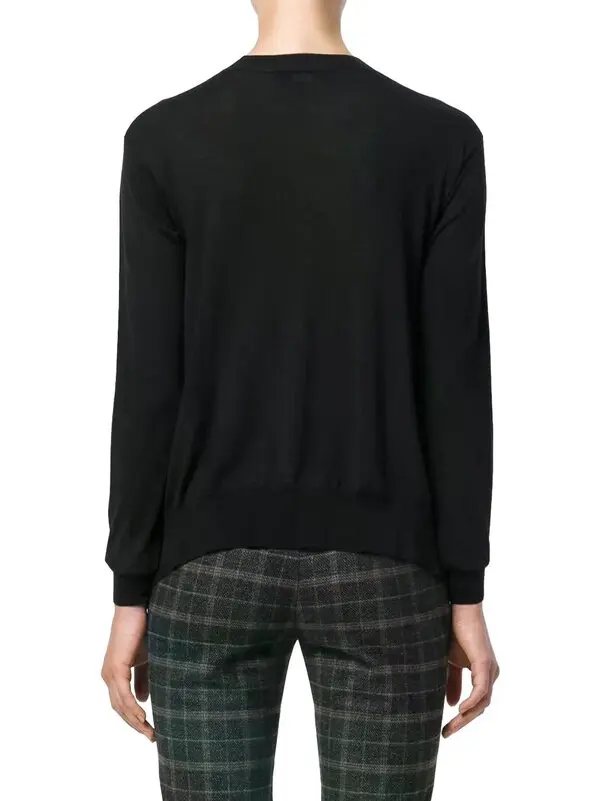 Stella McCartney Curved Hem Sweater - Black