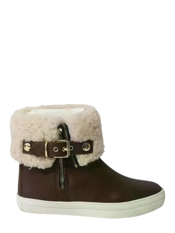 Burberry Skillman Buckle-strap Ankle Boots - Brown