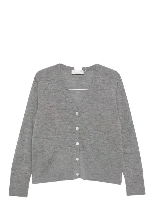 Max Mara Canditi V-neck Cardigan - Grey