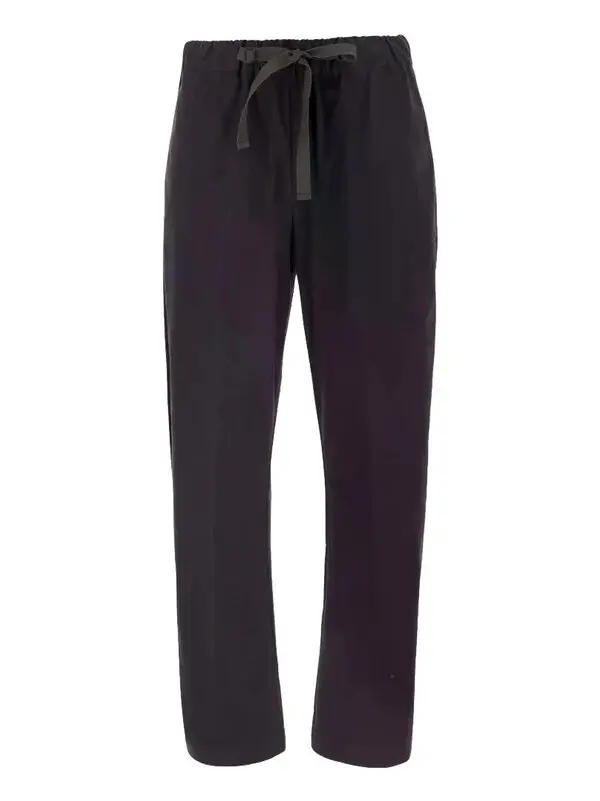 SEMICOUTURE Drawstring Tapered Trousers - Brown