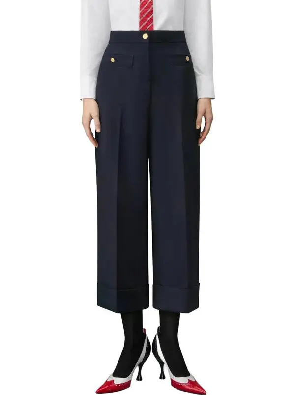 Thom Browne Hopsack Suiting Trousers - Blue